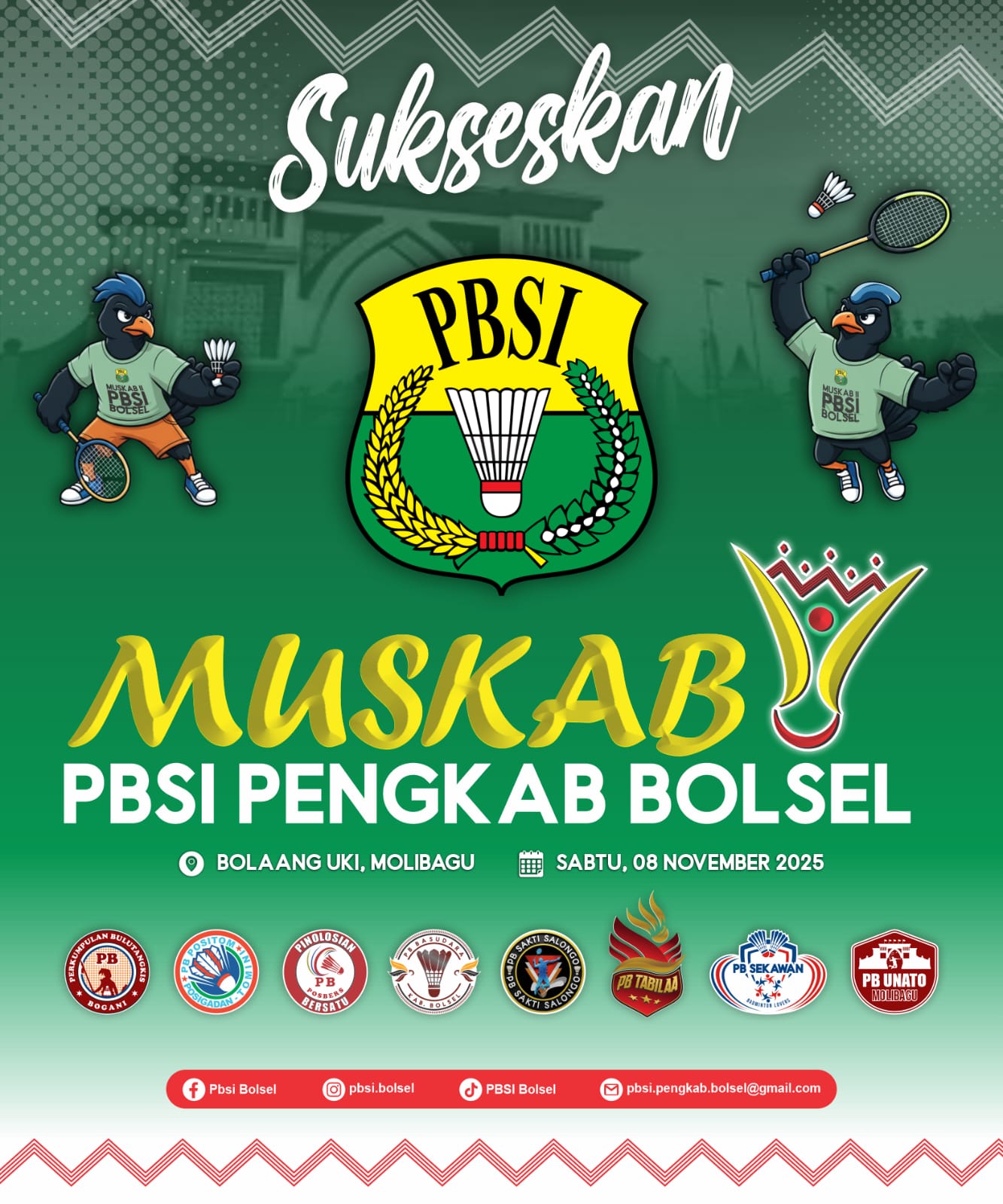 PBSI Bolsel Siap Gelar Muskab II, Panitia Kompak Sukseskan Momentum ...